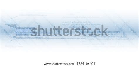 Vektor Stok Software Development Abstract Technology Code Script Tanpa