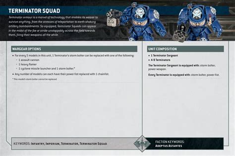 Warhammer 40k Terminator Squad