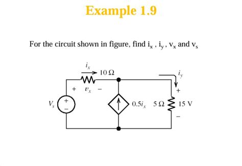 Solved Example 1 9for The Circuit Shown In Figure Find