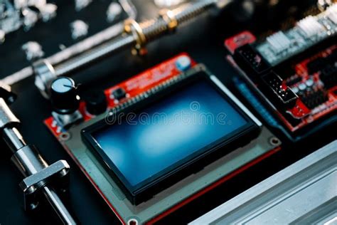 Parts For Assembly Cnc Machine Display For Controlling The Machine Stock Photo Image Of
