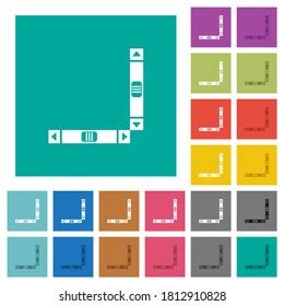 Vertical Horizontal Scroll Bars Flat White Stock Vector Royalty Free Shutterstock