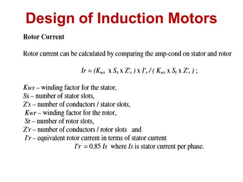 Design Of Induction Motors With Construction Pdf Physics Science