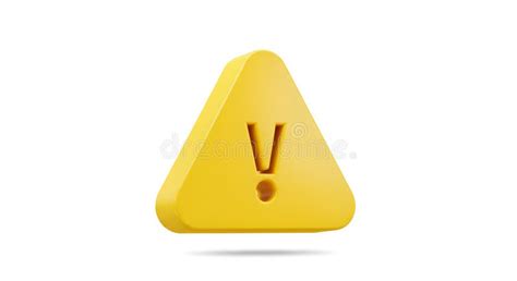 Yellow Validation Error Warning Sign Graphic Stock Illustration