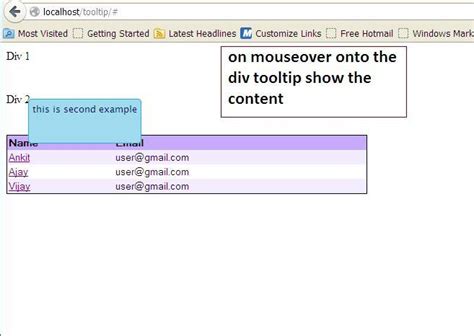 JQuery ToolTip Ankit Ahsvin