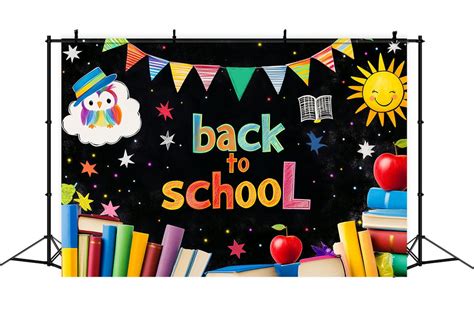 Back To School Backdrop Banner School Fun Backdrop Lxx57 16