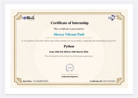 Shreya Patil On Linkedin Python Upskillcampus