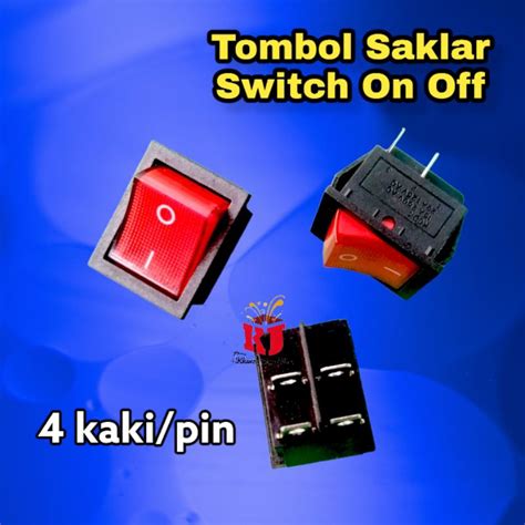 Jual Tombol Saklar On Off Kaki Switch Saklar Serbaguna Shopee Indonesia