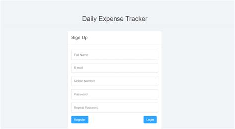 daily expense tracker using php daily expense tracker project in php
