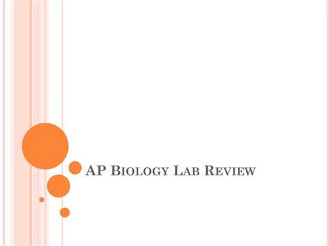 PPT AP Biology Lab Review PowerPoint Presentation Free Download ID