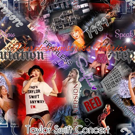 Taylor Swift Concert Purpleseamstress Fabric