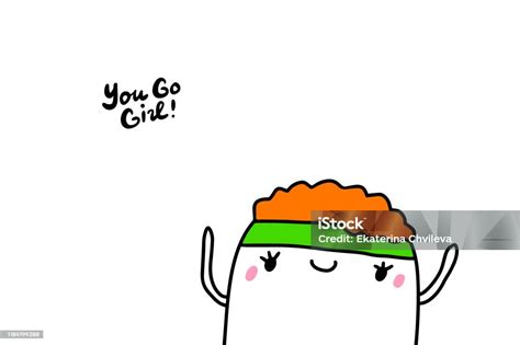 만화 만화 스타일 여자 액티브 스포츠에서 소녀 손으로 그려진 벡터 일러스트를 이동 합니다 개념에 대한 스톡 벡터 아트 및 기타