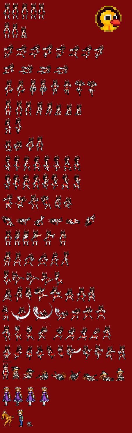 Reimu Spritesheetwip3 By Pixelpuffin2065 On Deviantart