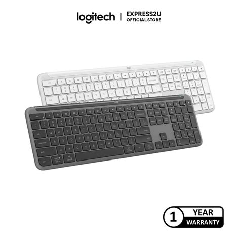 Logitech Signature Slim Keyboard K950 Seamlessly Switchable Between Three Devices Shopee Malaysia