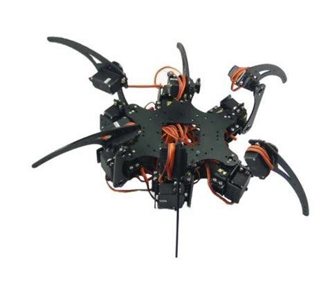 18 DOF Aluminium Hexapod Spider 6 Legs Robot Kit Without Servos Robosap In