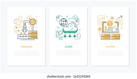 Programming Concept Line Design Style Banners Stock Vector Royalty
