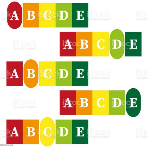Ilustración De Etiqueta Nutricional Sistema Nutriscore Etiquetado