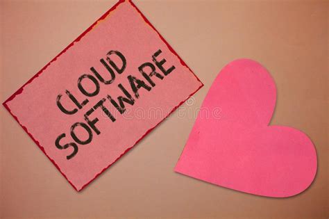 Conceptual Hand Writing Showing Cloud Software Business Photo Text