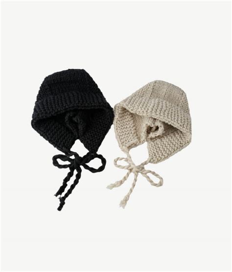 Шапка-капюшон "Head Gear Knitted Hooded Hat" - DL Studio