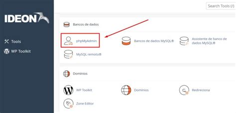 Backup Do Banco De Dados Sql Via Phpmyadmin Ideon
