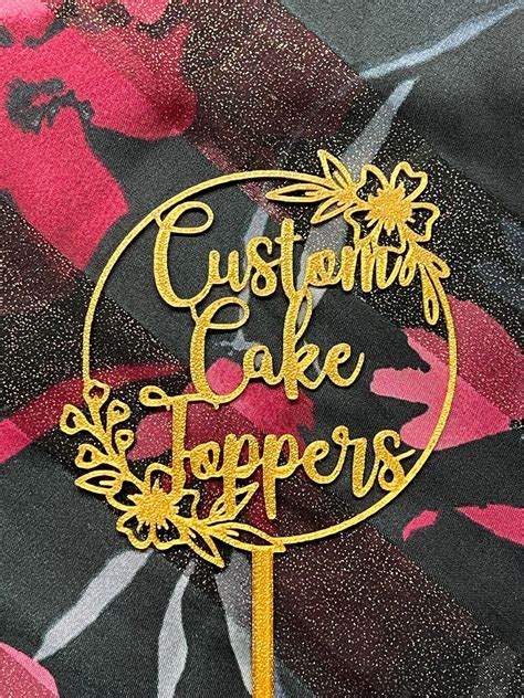 Custom Personalized Cake Topper Etsy
