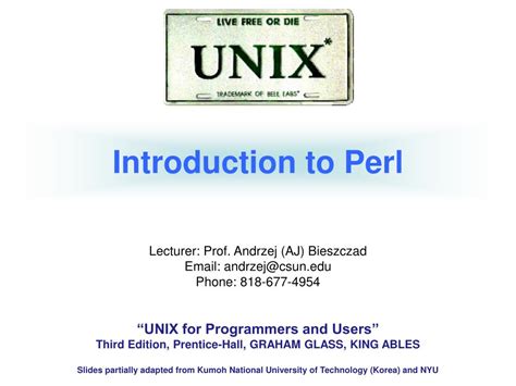 Ppt Introduction To Perl Powerpoint Presentation Free Download Id