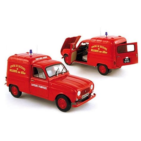 Miniature Renault 4f4 Pompiers 1965 Francis Miniatures