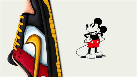 Mickey Mouse X Nike Sb Dunks Celebrate The Disney Character