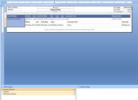 Hide Inner Header Row In Ssrs Kinetic Erp Epicor User Help Forum