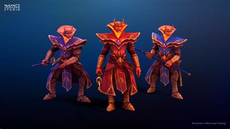 Stylized Fantasy Pyromancer Asset Cloud