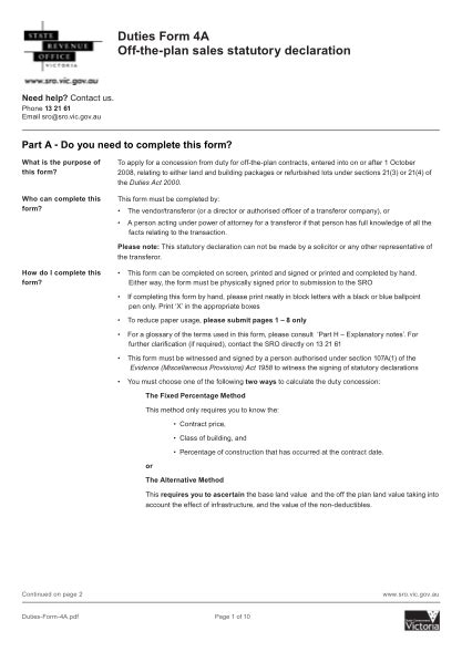 17 Statutory Declaration Victoria Form Free To Edit Download And Print