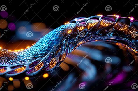 A Colorful Abstract Representation Of A Robotic Exoskeleton S Energy Output With Waves Of Light