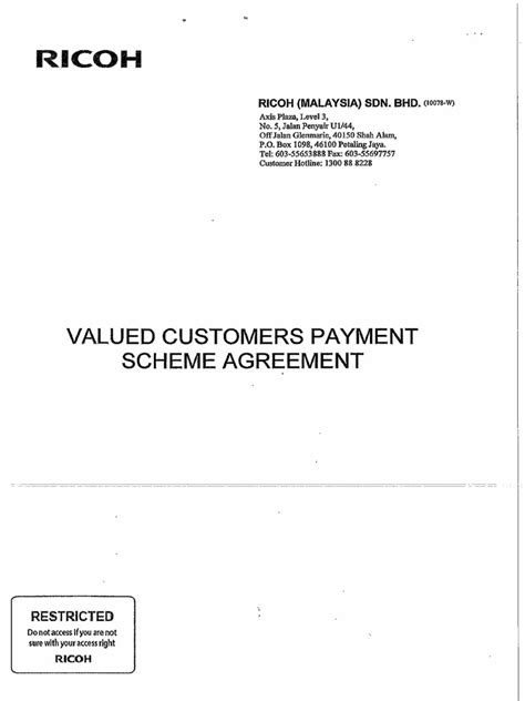 Master Contract Sample Pdf