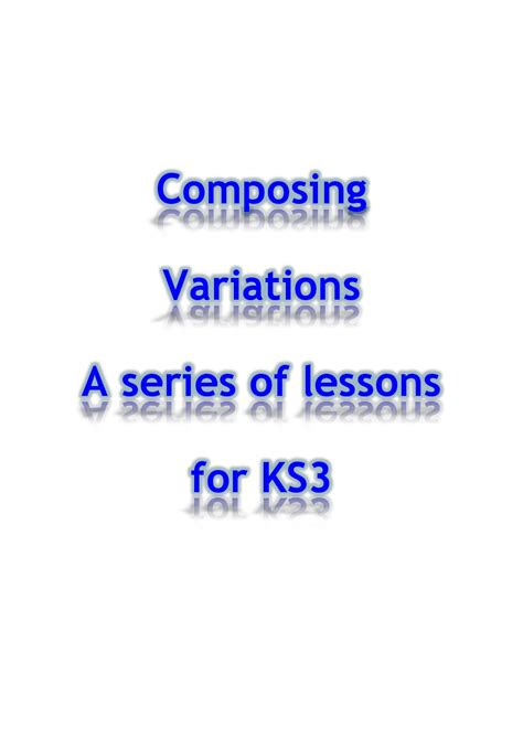 Composing Variations Asc4music