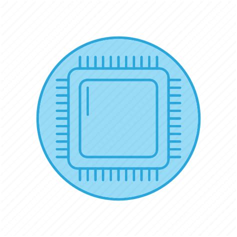 chip hardware microchip icon