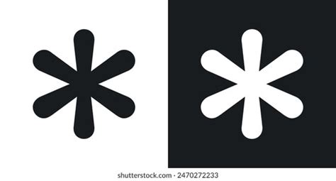 Asterisk Symbols Password Passcode Asterisk Vector Stock Vector Royalty Free 2470272233