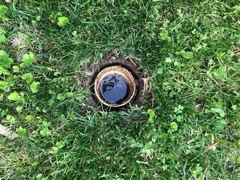 Cleanout Mystery Plastic Cap Pipe In Front Yard Home Improvement