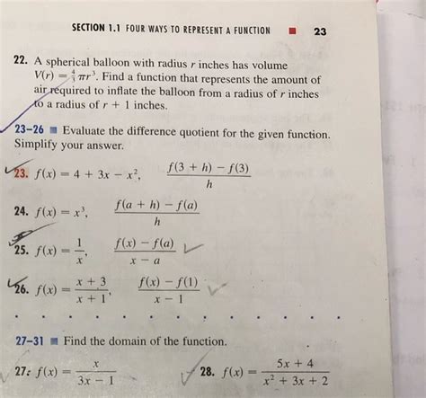 solved section 1 1 four ways to represent a function 1 23