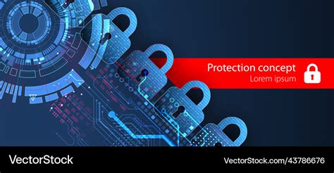 Personal Data Security Cyber Or Information Vector Image