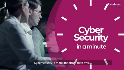 Cybersecurity In A Minute Stefanini North America And Apac Youtube