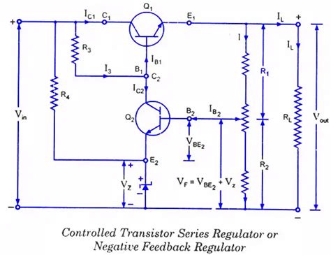 Controlled Transistor Series Regulator Electronic Circuits And