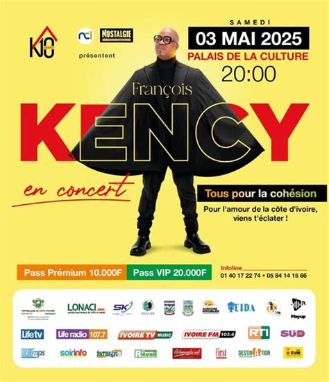 François Kency En Concert Samedi 03 Mai 2025 Au Palais De La Culture Showbook Africa