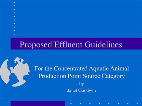 PPT Proposed Effluent Guidelines PowerPoint Presentation Free Download ID