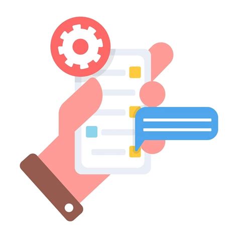 Premium Vector A Flat Icon Of App Configuration
