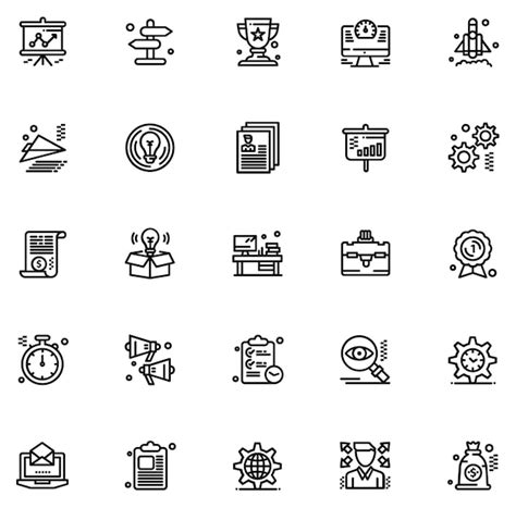 Premium Vector Creative Task And Project Management 25 Outline Icon