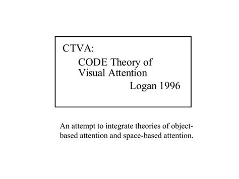 ppt an attempt to integrate theories of object based attention and