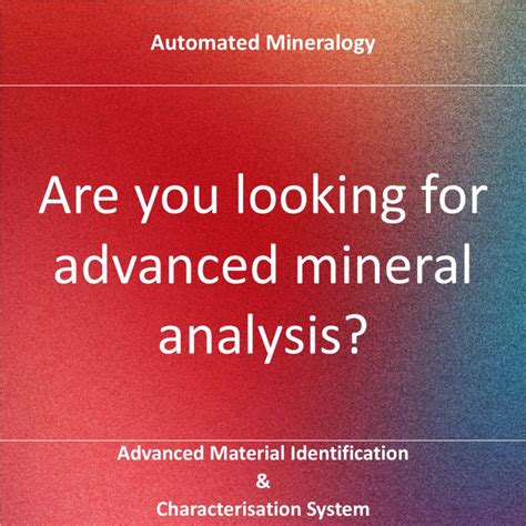 The Advanced Material Identification And Characterization System Amics Is A 4th Generation