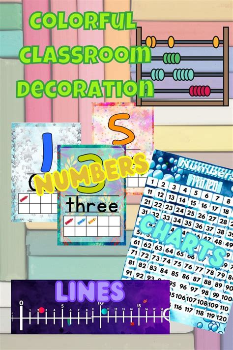 Colorful Classroom Decor Numbers