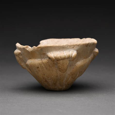 Sumerian Limestone Bull Cup Monumentgalleryla