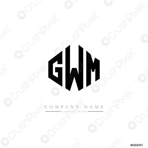 Gwm Letter Logo Design With Polygon Shape Gwm Polygon And Stock Vector 6060351 Crushpixel