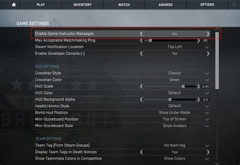 Counter Strike Global Offensive Disable Pop Up Hints Arqade